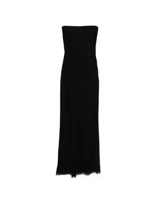 Prada Strapless Maxi Dress - Black