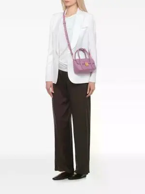 COCCINELLE Mini C-me Lock Leather Tote Bag
