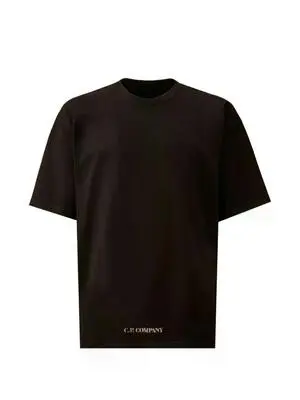 C.P. COMPANY Logo-print Short-sleeve T-shirt - Black
