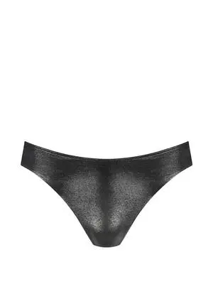 MAISON CLOSE Metallic-effect Bikini Bottom - Silver