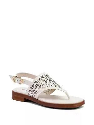 FRAU Perforated Slingback Sandals