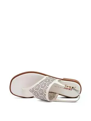 FRAU Perforated Slingback Sandals