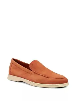 FRAU Suede Slip-on Loafers - Orange