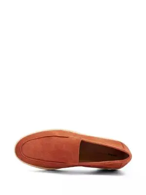 FRAU Suede Slip-on Loafers - Orange