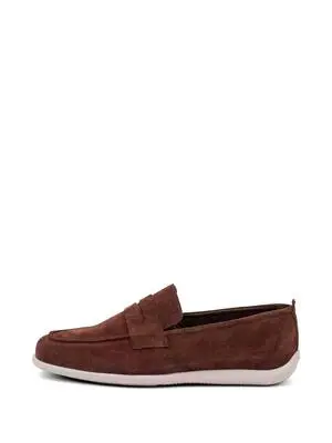 FRAU Suede Square-toe Loafers