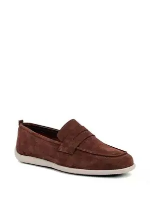 FRAU Suede Square-toe Loafers