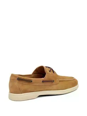 FRAU Suede Lace-up Boat Shoes