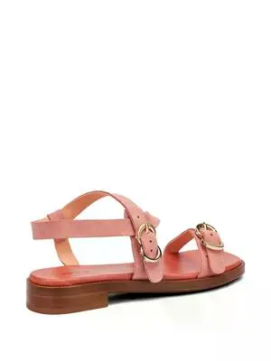 FRAU Suede Multi-strap Sandals - Pink