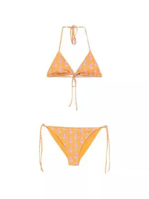 MC2 SAINT BARTH Tiger-print Bikini - Orange