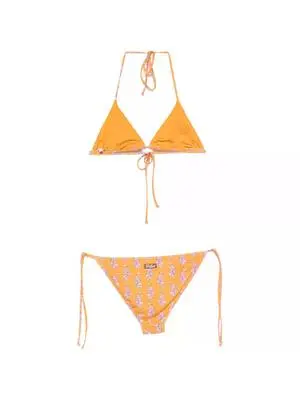 MC2 SAINT BARTH Tiger-print Triangle Bikini