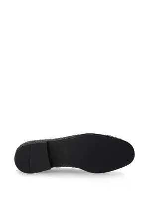 FRAU Woven-leather Saddle Loafers