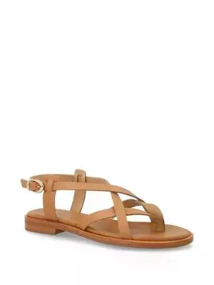 FRAU Woven Strap Thong Sandals - Neutrals