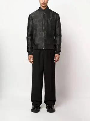 Philipp Plein Graphic Print Acetate Bomber Jacket