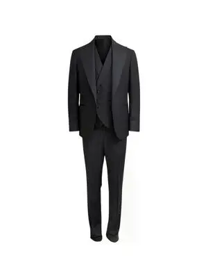 FRANZESE COLLECTION Beckham French Tuxedo Suit - Black
