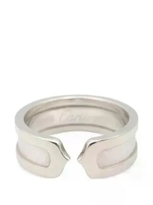Cartier 18k White Gold C2 Ring - Silver