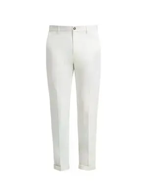 Peserico Cotton-gabardine Chino Trousers - Neutrals