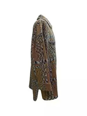 Missoni Textured Knit Check Button-down Coat - Neutrals