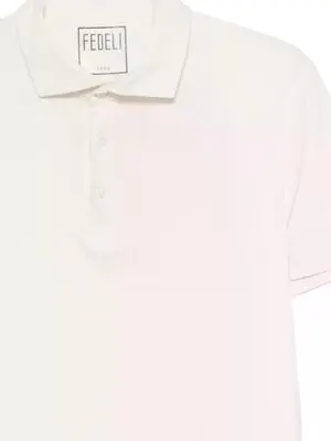 Fedeli Short-sleeve Polo Shirt - Neutrals