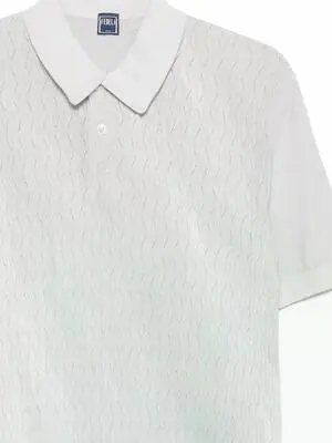 Fedeli Textured-knit Polo Shirt