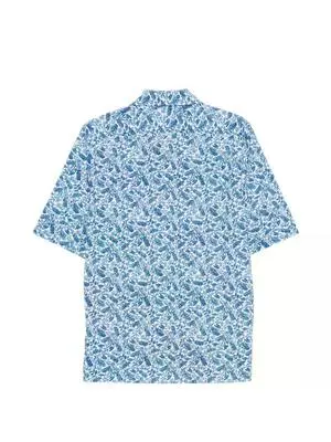 ORIAN Leaf-print Short-sleeve Shirt