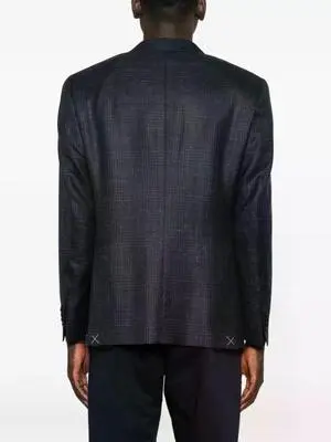 Canali Check-pattern Single-breasted Blazer