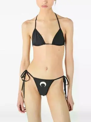 MARINE SERRE Embroidered Moon Print Triangle Bikini Set