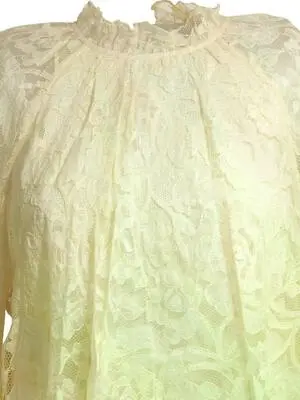 Zimmermann Carousel Ruffled Lace Blouse - Neutrals