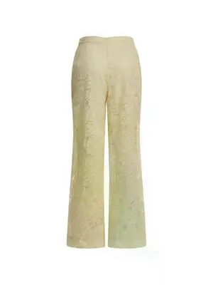 Zimmermann Floral Lace Wide Leg Trousers