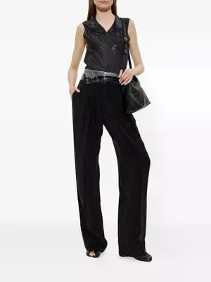 MAISON MARGIELA Sleeveless Polo Blouse