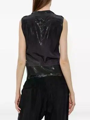 MAISON MARGIELA Sleeveless Polo Blouse