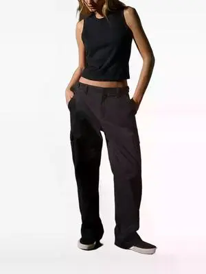 JAMES PERSE Cropped Sleeveless Round Neck Top