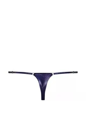 MAISON CLOSE Metallic Finish Bikini Bottoms
