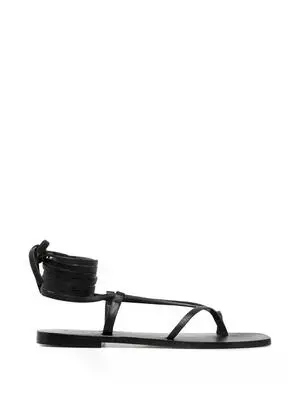 A.emery A.EMERY Nolan Leather Wrap Sandals Black