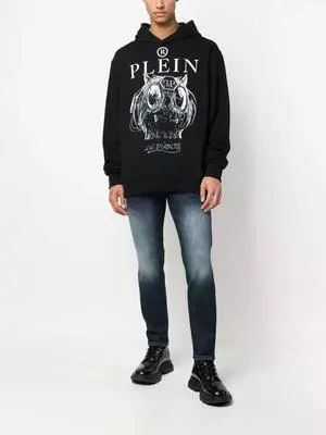 Philipp Plein Graphic-print Pullover Hoodie