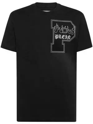 Philipp Plein Logo-print Cotton T-shirt - Black
