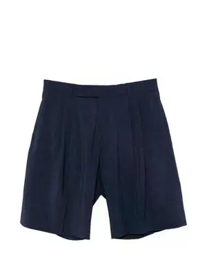 Paul Smith Pleated Micro-check Pattern Shorts