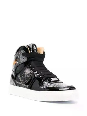 Philipp Plein Paisley High-top Sneakers - Black