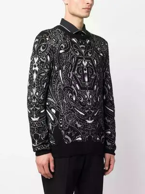 Philipp Plein Paisley Print Cashmere-silk Jumper