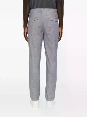 TELERIA ZED Pleated Twill Weave Trousers