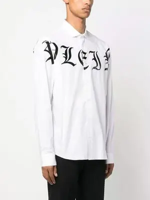Philipp Plein Sugar Daddy Logo-print Shirt - White