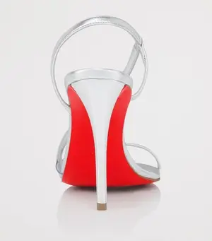 CHRISTIAN LOUBOUTIN Rosa Z Metallic Leather Stiletto Sandals