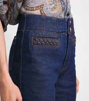 Zimmermann Aster Cropped Flare Jeans