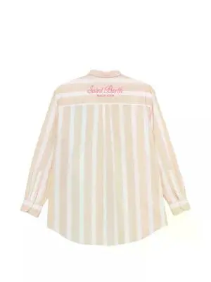 MC2 SAINT BARTH Striped Shirt With Embroidered Logo