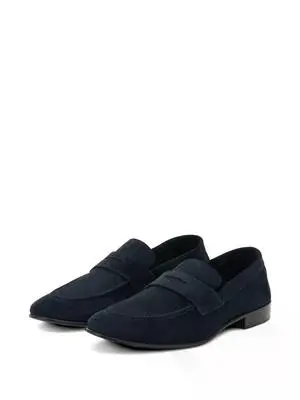 Boggi Milano Suede Loafers - Blue