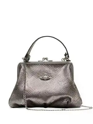 VIVIENNE WESTWOOD Granny Frame Embossed Leather Mini Bag