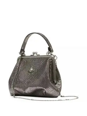 VIVIENNE WESTWOOD Granny Frame Embossed Leather Mini Bag