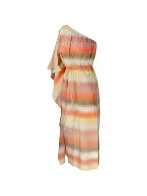 MAPOÉSIE Enna Horizon One-shoulder Striped Dress