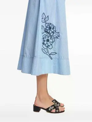 Cinq À Sept Callie Striped Embroidered Shirt Dress