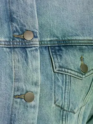 Fear Of God Cropped Acid Wash Denim Jacket