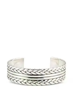 PHILIPPE AUDIBERT Fillan Braided Cuff Bracelet - Silver